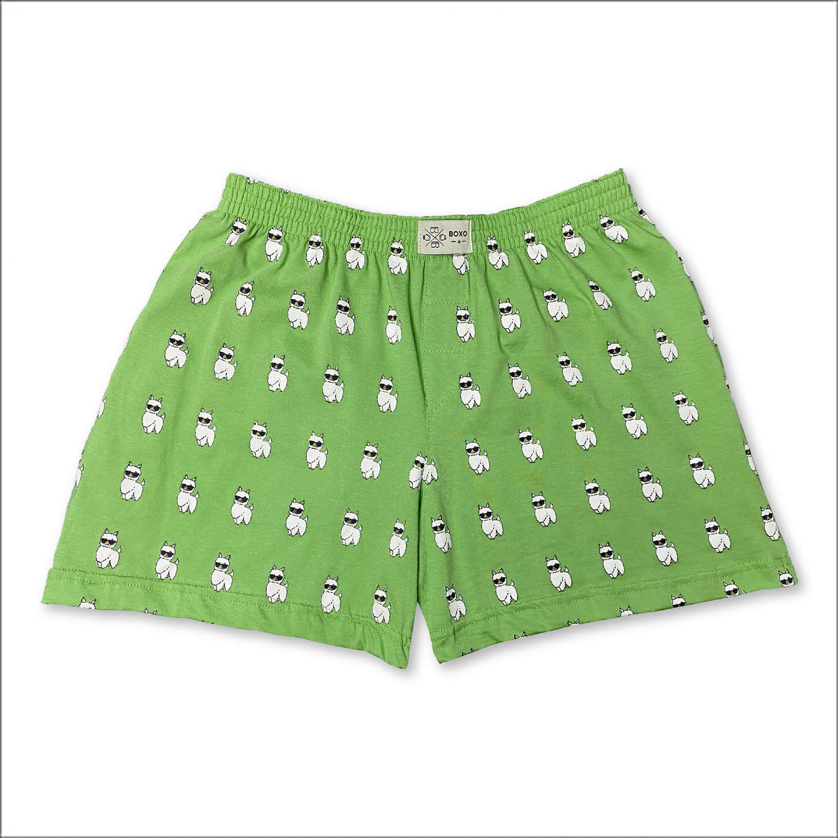 Light Green Boss Llama Animal Boxer – BOXO GOBOXER